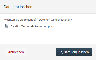 Mit Dateien & Ordnern arbeiten (Web-Client) | dDataBox Wiki